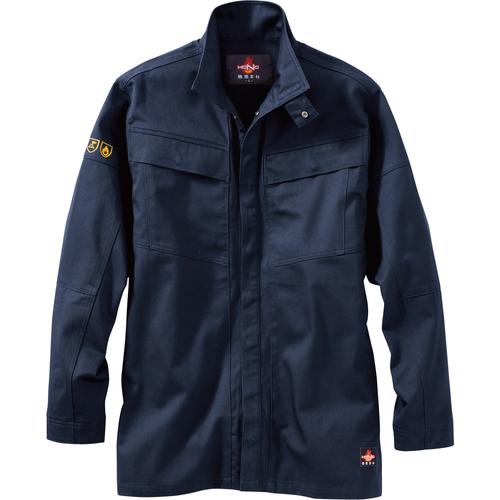HONO 難燃シャツ 4L ネイビー 村上被服 保護具 保護服 防護服 難燃保護服 4407-4L-1(代引不可)【送料無料】
