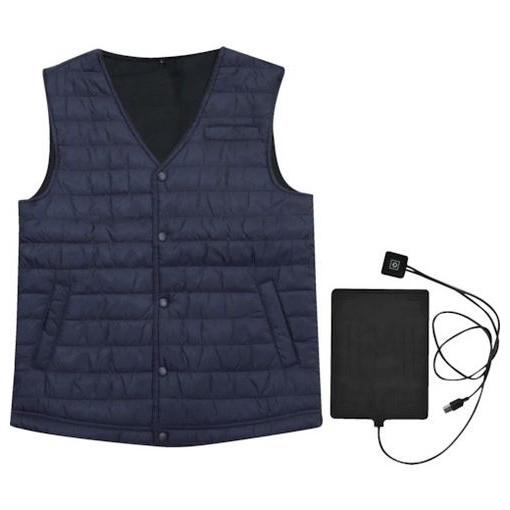 室谷 MX1642 中綿ヒーターベスト ネイビー LL MX1642NVLL 環境改善用品 環境改善用品 寒さ対策用品 防寒着(代引不可)【送料無料】