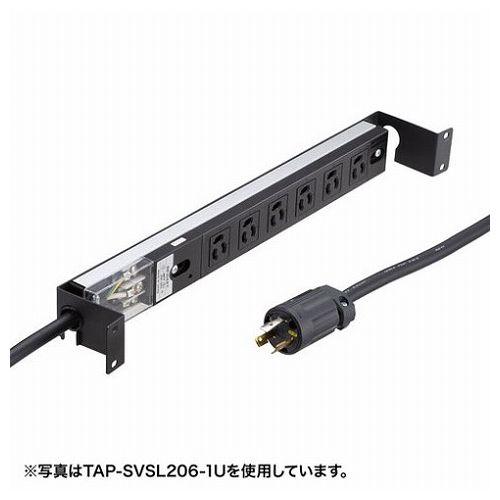 サンワサプライ サーバーラック用コンセントバー1U TAP-SVSL156-1U(代引不可)【送料無料】
