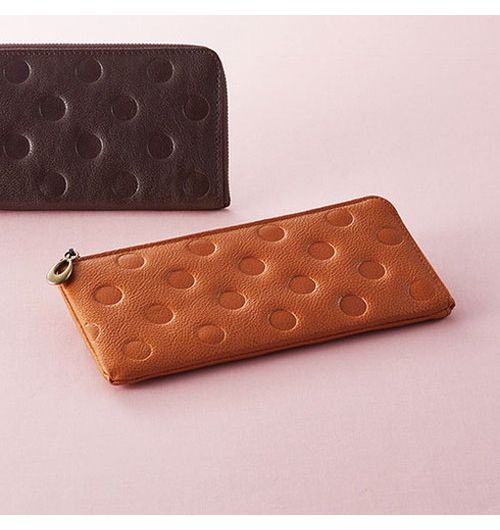 姫路レザー牛革L字ファスナー長財布 キャメル K20861720(代引不可