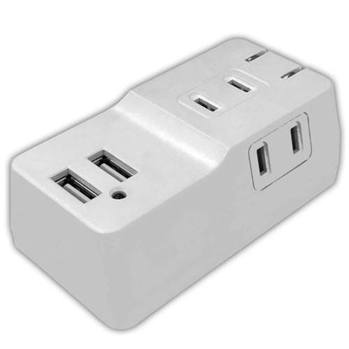 【5個セット】 HIDISC スマホタブレット充電対応 急速充電3.4A USB2ポート付3個口タップ HDUTTC3U2WHX5(代引不可)【送料無料】