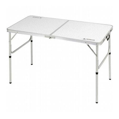 キャプテンスタッグ ラフォーレアルミツーウェイテーブル アジャスター付 M 120×60cm UC-0510(代引不可)【送料無料】