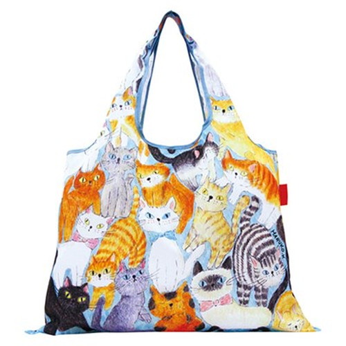 【5個セット】 デザイナーズジャパン 2way Shopping Bag ねこちゃんねこちゃん 22420103X5 キッチン雑貨(代引不可)【送料無料】