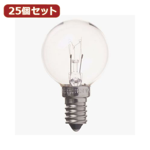 YAZAWA 【25個セット】 ベビーボール球40WクリアE14 G401440CX25 家電 照明器具 照明器具【送料無料】