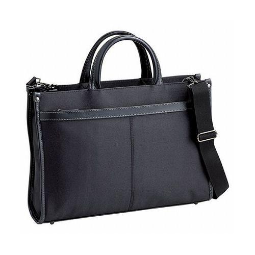 エドクルーガー ビジネストート ファスナー開閉式・約300×400×100mm ブラック 22519604(代引不可)【送料無料】