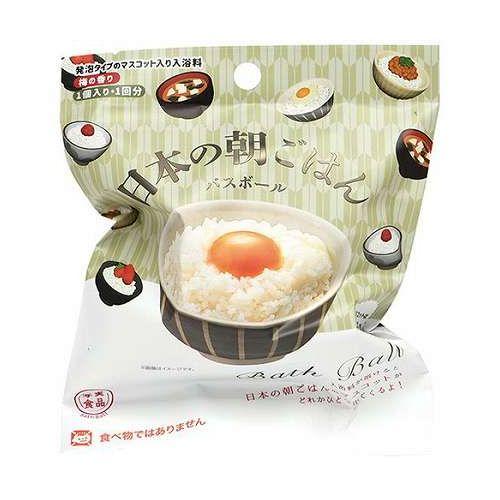 【1ケース(24個入)】 ノルコーポレーション バスボール 発泡タイプの入浴剤 写実食品 日本の朝ごはんBB OBASG0101X24【送料無料】