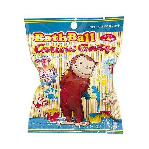 【1ケース(24個入)】 ノルコーポレーション バスボール 発泡タイプの入浴剤 おさるのジョージ2 YUN0401X24【送料無料】