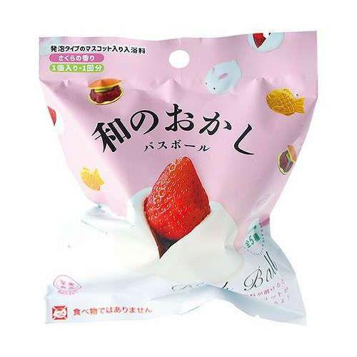 【1ケース(24個入)】 ノルコーポレーション バスボール 発泡タイプの入浴剤 写実食品 和のおかし OBWGA0101X24【送料無料】