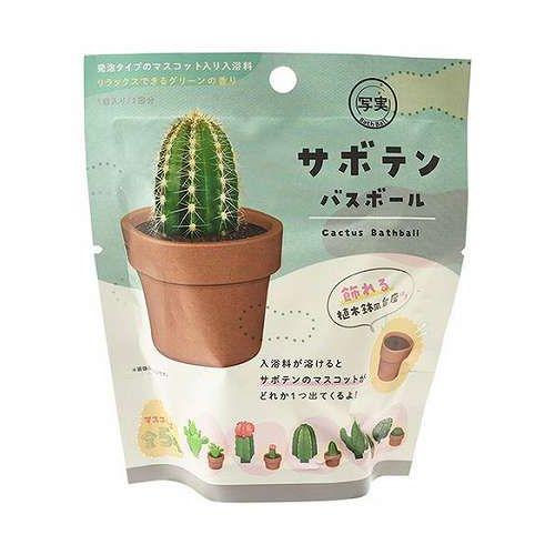 【1ケース(24個入)】 ノルコーポレーション バスボール 発泡タイプの入浴剤 写実シリーズ サボテン OBSAB0101X24【送料無料】