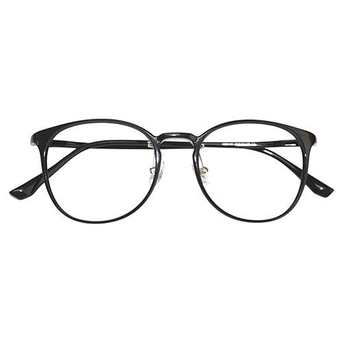 PrimaOpt 透明でメガネのようなクリアサングラス 66149 ボストン型 紫外線カット ブルーライトカット ブラック 66149-1(代引不可)【送料無料】