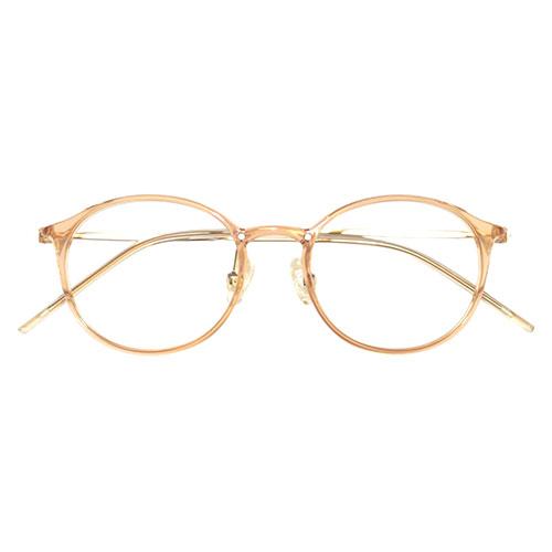 PrimaOpt 透明でメガネのようなクリアサングラス 9912オーバル 紫外線カット ブルーライトカット クリアブラウン 9912-4(代引不可)【送料無料】