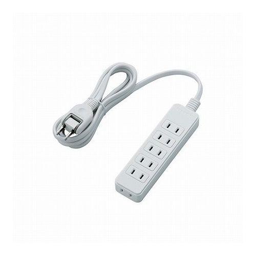 5個セットエレコム スイングプラグタップ/6個口/2m/ホワイト T-S02N-2620WHX5(代引不可)【送料無料】