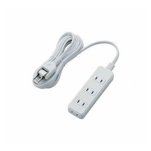 5個セットエレコム スイングプラグタップ/4個口/3m/ホワイト T-S02N-2430WHX5(代引不可)【送料無料】