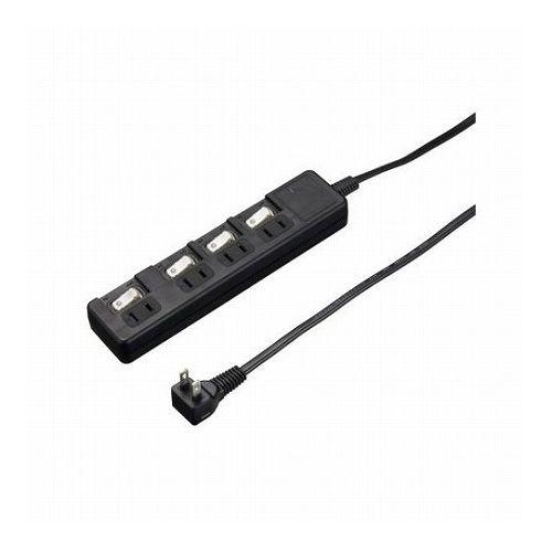 5個セット YAZAWA 雷ガード付4個口節電タップ0.3mブラックH8KS4403BKX5(代引不可)【送料無料】