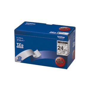 TZeテープ（ラミネートテープ） ピータッチ専用テープ（バリューパック） 透明（黒文字） 24mm 5個入（代引不可）