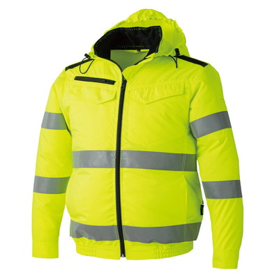 中国産業 CW 9008-97-L 安全ジャケット 蛍光イエロー L #9008-97-L(代引不可)【送料無料】