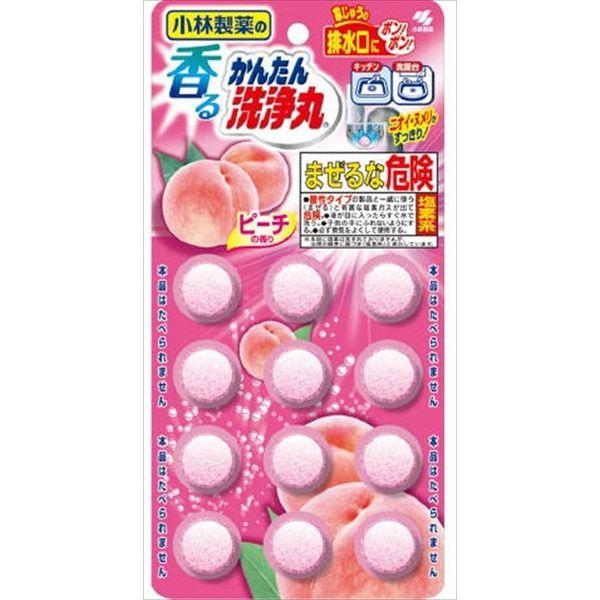 小林製薬 香るかんたん洗浄丸 ピーチの香り 12個 住居洗剤 パイプクリーナー パイプクリーナー(代引不可)の通販はau PAY マーケット ...