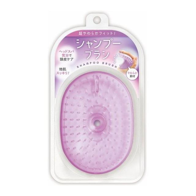 【単品17個セット】 超やわらかフィットシャンプーブラシパープル(代引不可)【送料無料】