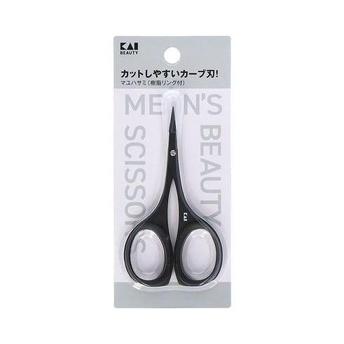 【単品15個セット】 KQ1837 マユハサミ 樹脂リング付 チタンブラック 貝印(代引不可)【送料無料】