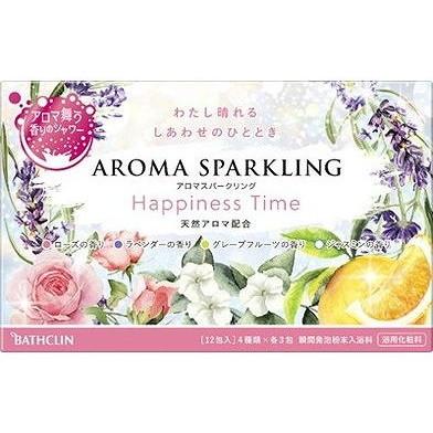 【単品20個セット】 アロマスパークリング Happiness Time 30g×12包 バスクリン(代引不可)【送料無料】
