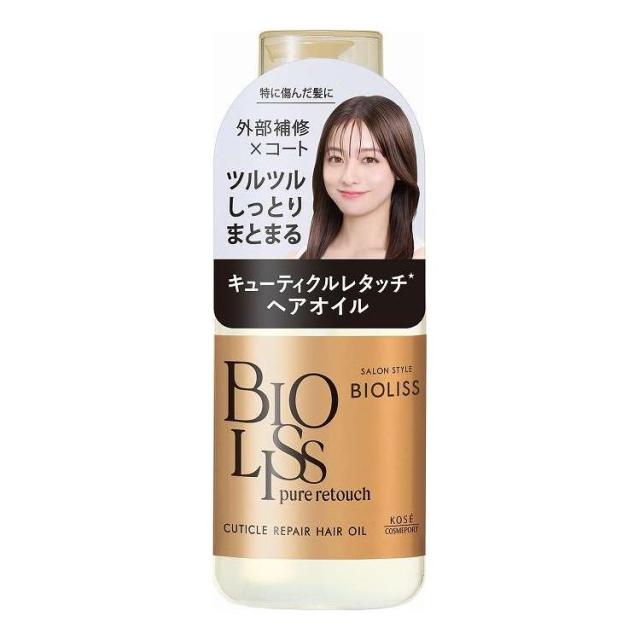 【単品9個セット】 コーセーコスメポート サロンスタイル ビオリス ピュアレタッチ キューティクルリペア ヘアオイル 80mL(代引不可)【送料無料】