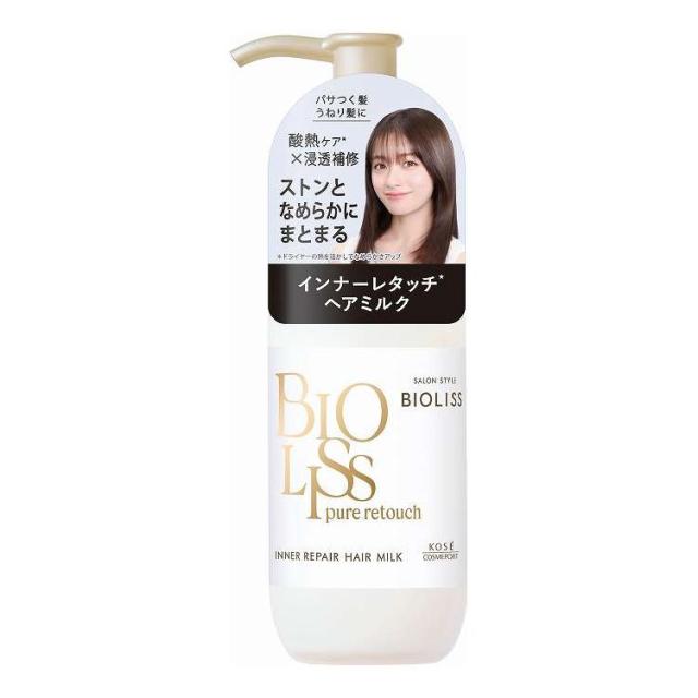 【単品9個セット】 コーセーコスメポート サロンスタイル ビオリス ピュアレタッチ インナーリペア ヘアミルク 120mL(代引不可)【送料無料】