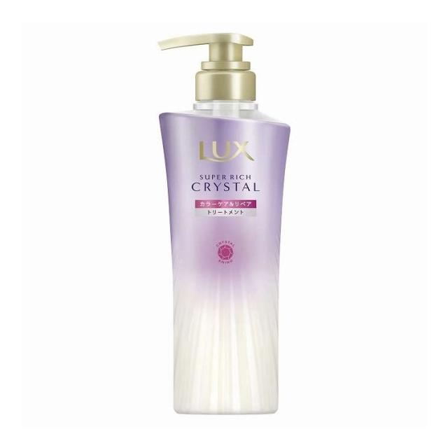 【単品17個セット】 ユニリーバ・ジャパン ラックス スーパーリッチクリスタル カラーケア&リペア トリートメント ポンプ 450G(代引不可)【送料無料】