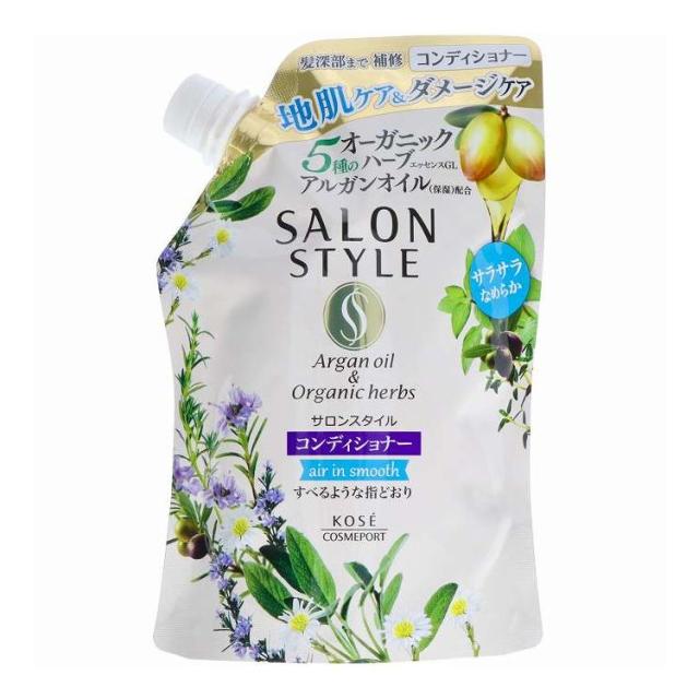 【単品20個セット】 コーセーコスメポート サロンスタイル コンディショナー エアインスムース つめかえ 化粧品 360ml(代引不可)【送料無料】