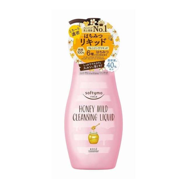 【単品20個セット】 コーセーコスメポート ソフティモ クレンジングリキッド ハニーマイルド 化粧品 230ml(代引不可)【送料無料】