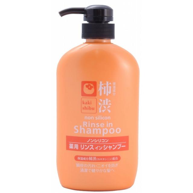 【単品15個セット】コスメS 薬用柿渋リンスインシャンプー600ML (株)コスメステーシヨン(代引不可)【送料無料】