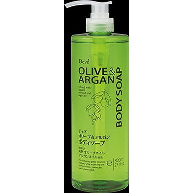 【単品16個セット】ディブ オリーブ&アルガン ボディソープ 本体 800ml 熊野油脂(代引不可)【送料無料】