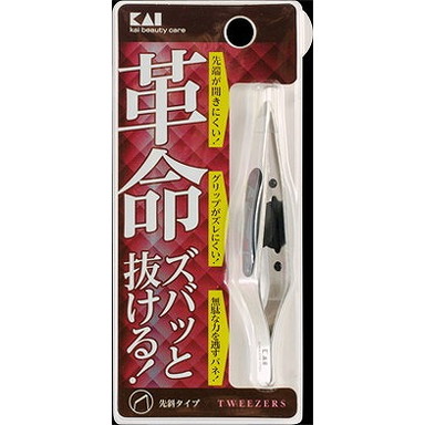 【単品11個セット】KQ3096 キャッチャー毛抜き(先斜) 貝印(美粧)(代引不可)【送料無料】