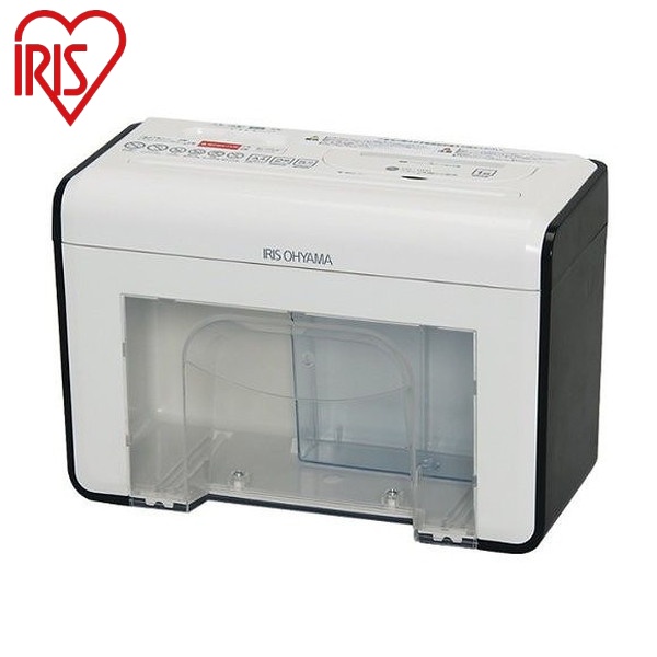 アイリスオーヤマ 卓上ペーパーシュレッダー P2HT ホワイト/ブラック 卓上ペーパーシュレッダー IRIS OYAMA(代引不可)【送料無料】
