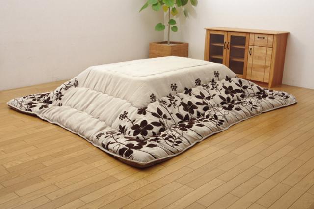 こたつ布団 厚掛け布団  長方形 カジュアル シエナ　掛け ベージュ 205×285cm(代引不可)【送料無料】