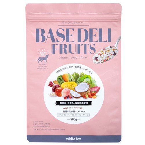 ホワイトフォックス BASE DELI FRUITS ホワイトフォックス ベースデリフルーツ 500g white fox【送料無料】の通販はau PAY マーケット - リコメン堂ペット館 ...