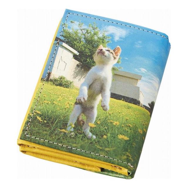 立ち猫 希望の立ち猫 三つ折れコンパクト財布 TW2151(代引不可)【送料無料】