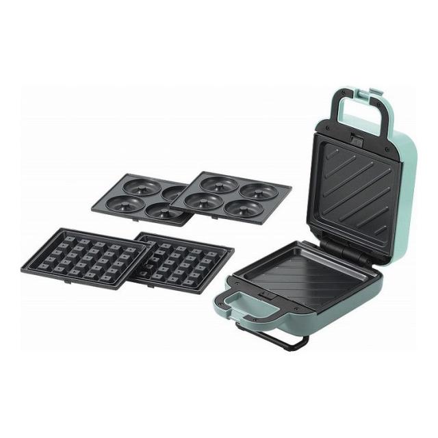 マリ・クレール 着脱式3WAYホットサンドメーカー MC-813R(代引不可)【送料無料】