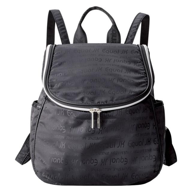 軽量ジャカードリュック ジュンコ コシノ イコール ブランドバッグ JKMT-10S BLACK(代引不可)【送料無料】