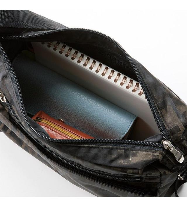 群馬県桐生ジャガードショルダー バッグ RDL-10000BK(代引不可)【送料