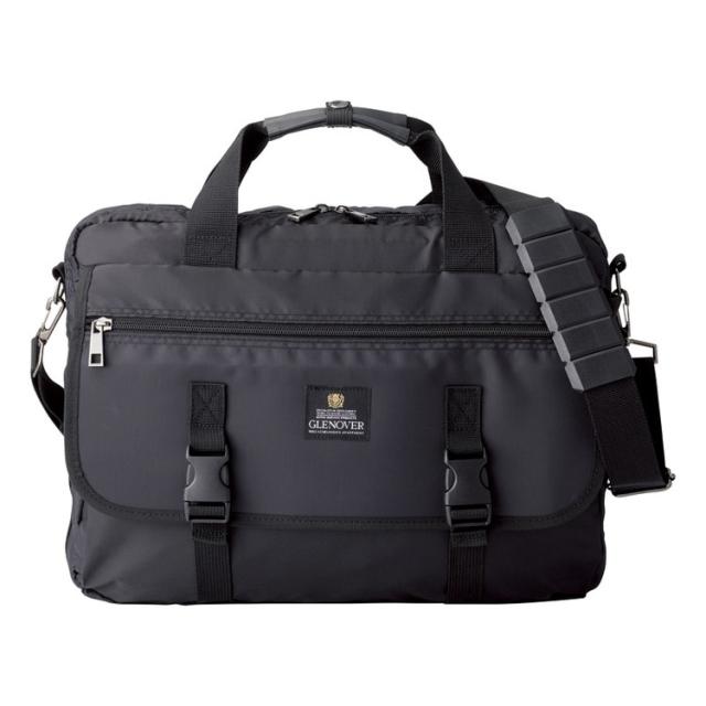 3WAYブリーフバッグ(ブラック) グレンオーバー ブランドバッグ 3GO-B0007BK(代引不可)【送料無料】
