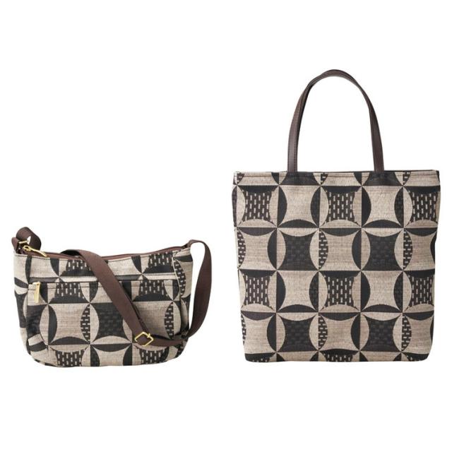 尾州織ショルダー&手さげ バッグ MCY8000/7001BR(代引不可)【送料無料】