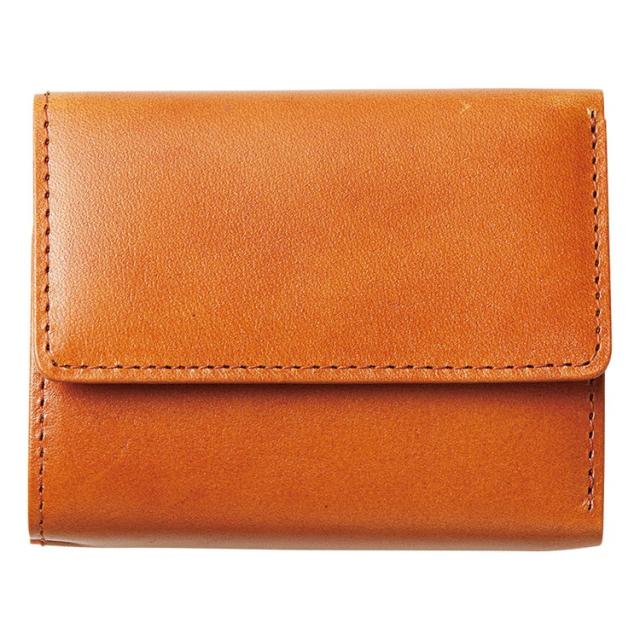 オイルレザーコンパクト三つ折り財布 財布 8202-06(代引不可)【送料無料】