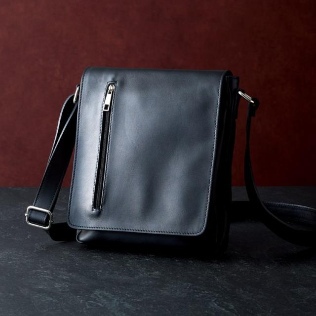 イタリア製ラムレザーショルダーバッグ(ブラック) アントネッロ マージ ブランドバッグ B-AMM225015BK(代引不可)【送料無料】