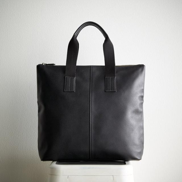 日本製牛革メンズトートバッグ(ブラック) 良品工房 バッグ B1103-301B(代引不可)【送料無料】