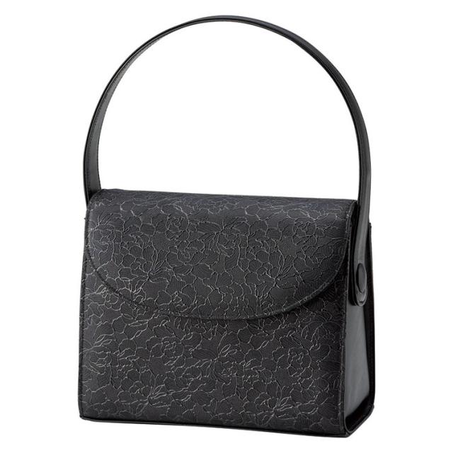 ハンドバッグ(ブラック) 印伝 バッグ ID-50005(代引不可)【送料無料】