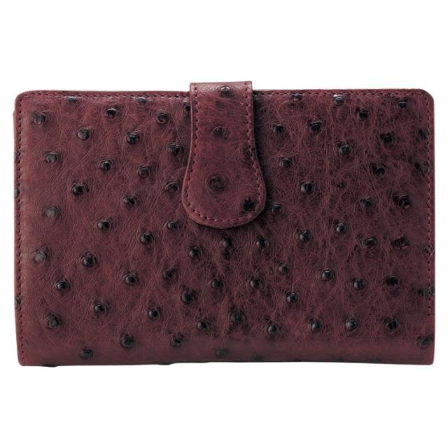 オストリッチ横長ベルト付財布 ブランド財布 S-NO8500043WIN(代引不可)【送料無料】