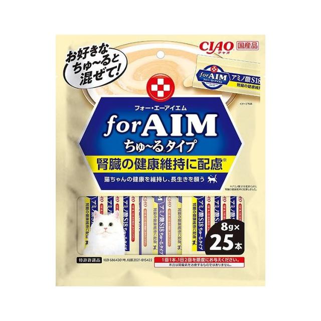 【2個セット】 CIAO forAIM ちゅ~るタイプ アミノ酸S18 8g×25本入 x2【送料無料】の通販はau PAY マーケット - リコメン堂 | au PAY マーケット－通販サイト