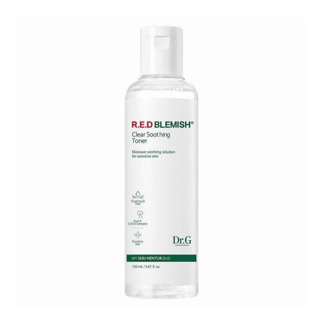 【単品8個セット】 Dr.G R.E.D BLEMISH クリアスージングトナー 韓国コスメ 角質ケア 保湿ケア ふきとり化粧水 シカコンプレックス 植物エキス 保湿 美容成分 角層 うるおい感 拭き取り化粧水【