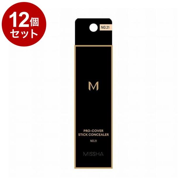 【単品12個セット】ミシャ M プロカバー スティックコンシーラー NO.21N 2.8g コンシーラー【送料無料】
