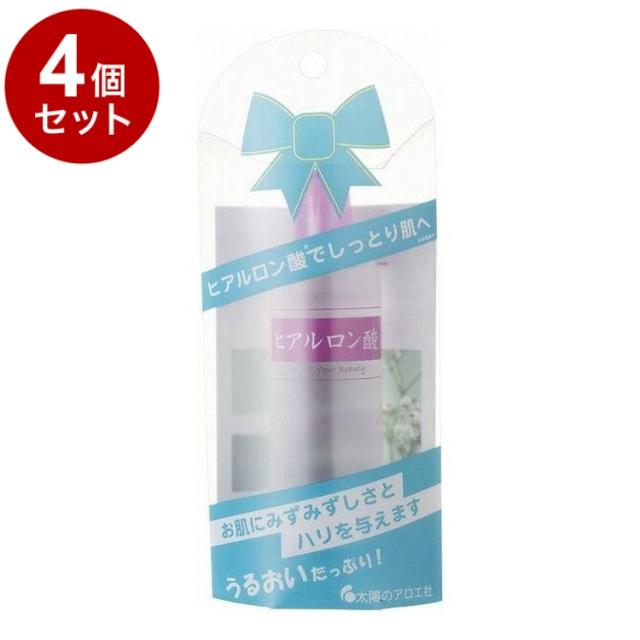 【単品4個セット】 太陽のアロエ社 ヒアルロン酸 原液 80ml 化粧水 美容液 シャンプー リップ 潤い 保湿 乾燥 ハリ ヘアケア うるおい 基礎化粧品 ボディケア リップケア スキンケア パック【送料無料】